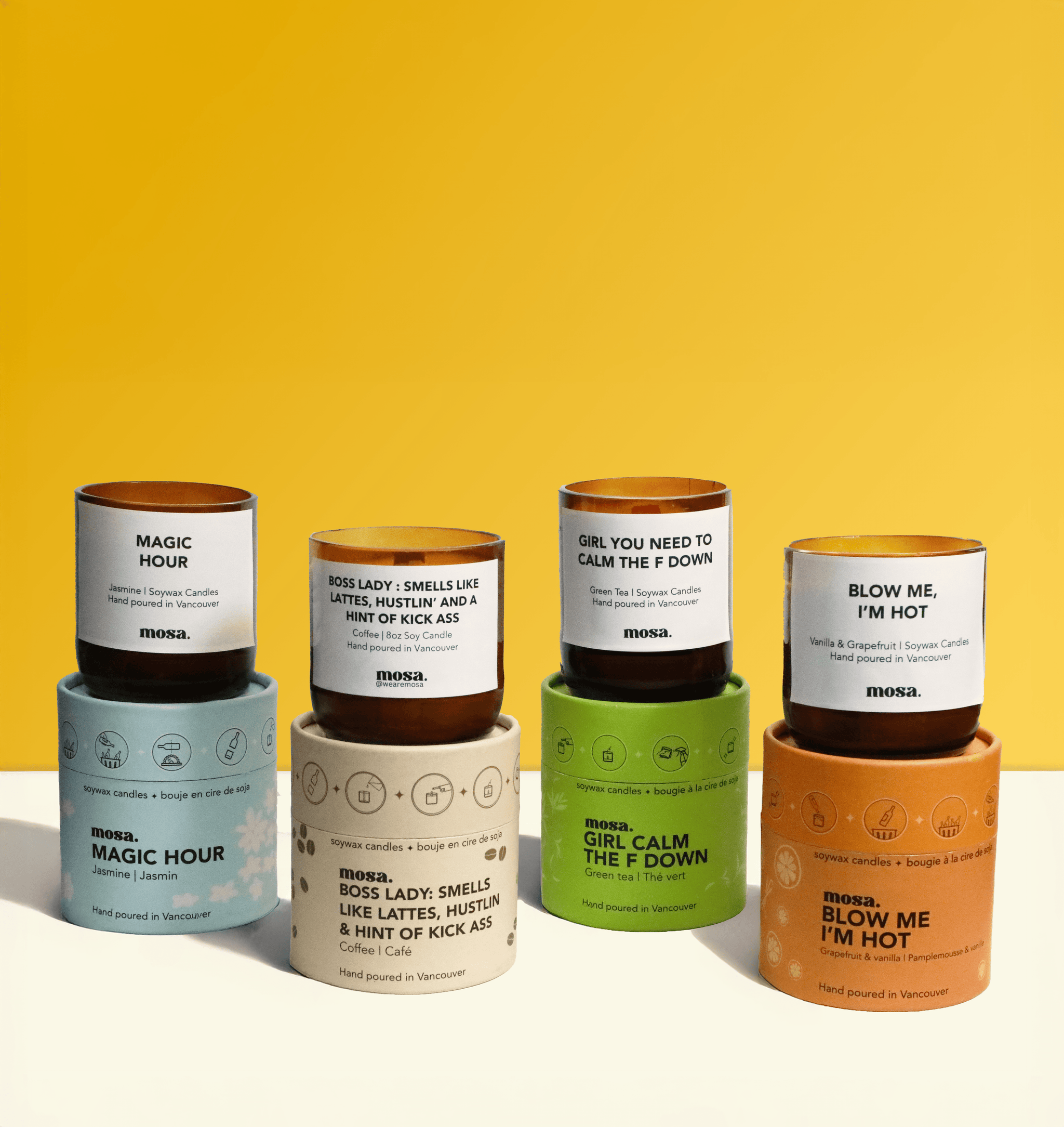 Eco Friendly Scented Soy Candles | Natural Upcycled Glass Candles – Mosa